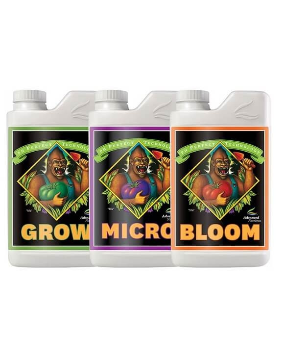 PH Perfect Technology - Bloom, Grow y Micro - Kit Advanced Nutrients